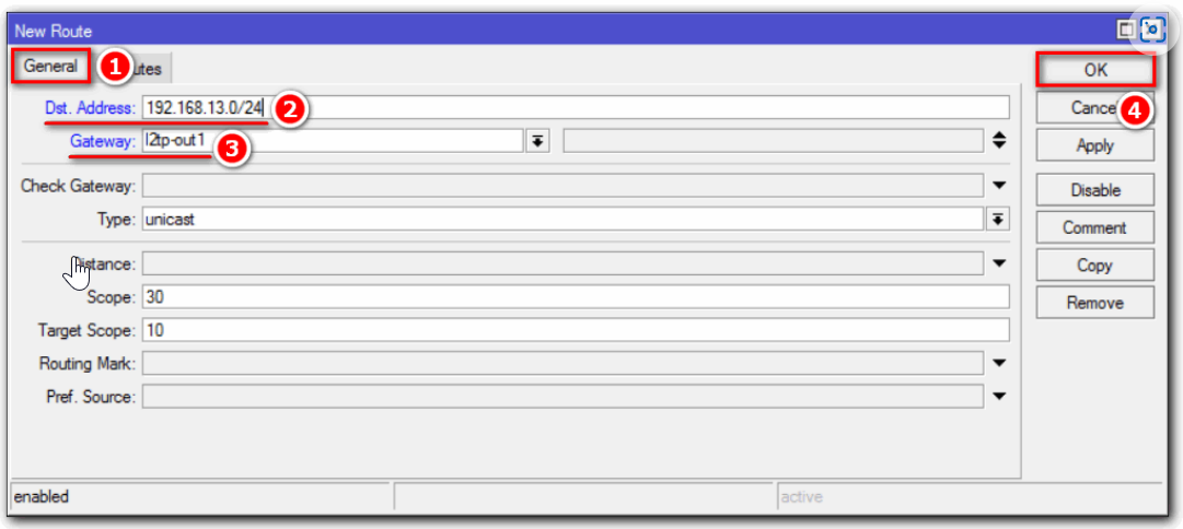 L2TP тоннель между двумя офисами | DT Wiki